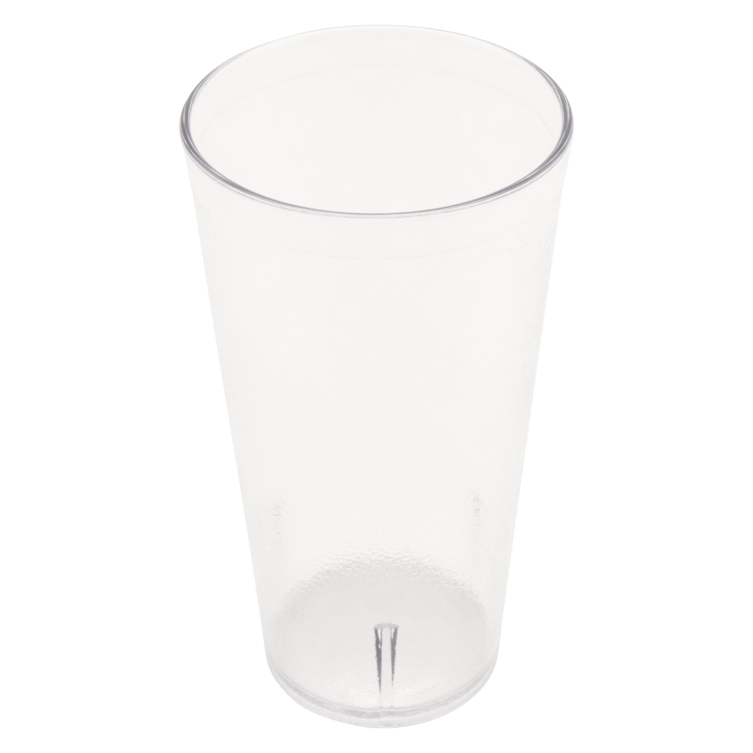 G.E.T. 6624-1-CL-EC Heavy-Duty Plastic Restaurant Tumblers, 24 Ounce, Clear (Set of 4)" }