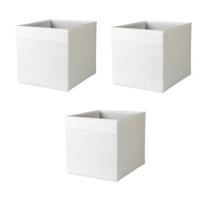 ikea drona box (white, 3 pack (l:15" x w:13" x h:13"))