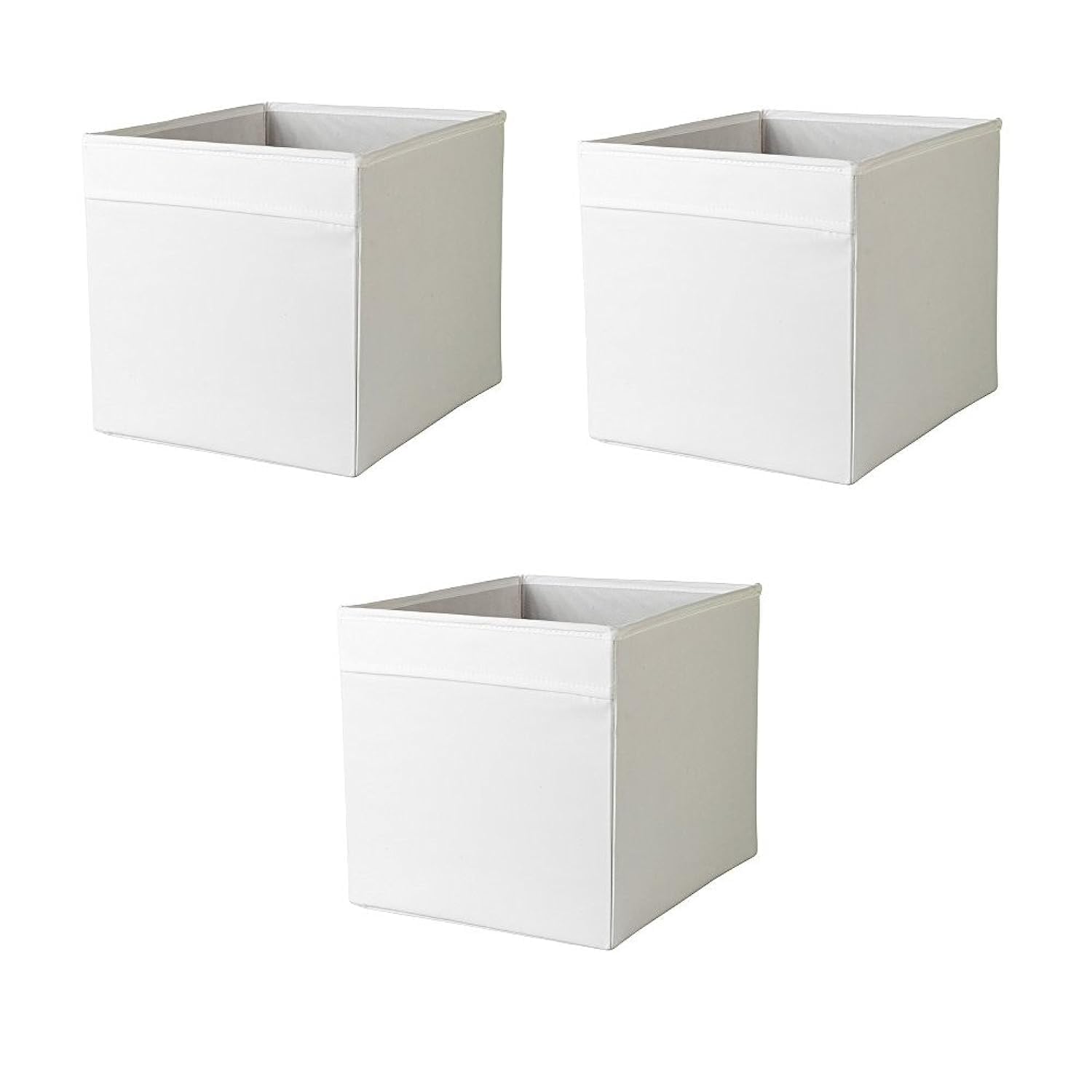 IKEA Drona Box (White, 3 Pack (L:15" x W:13" x H:13"))