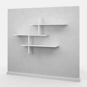 Ada Home Décor Webster Wall Shelf, 48.5'' x 31.5'' x 8.5'', White