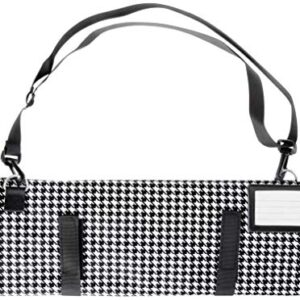 Mercer Culinary 7-Pocket Knife Roll Storage Bag, Houndstooth