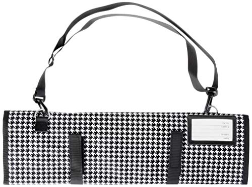 Mercer Culinary 7-Pocket Knife Roll Storage Bag, Houndstooth