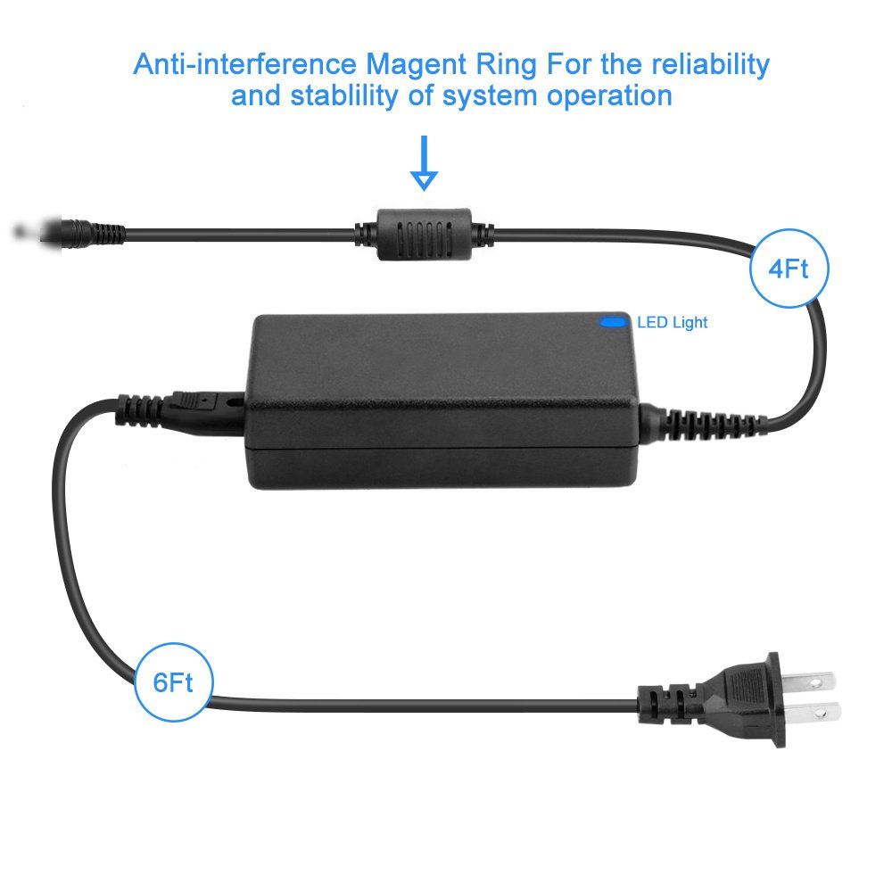 Ac Dc Adapter for Star Micronics TSP600 TSP700 TSP650 TSP700II TSP743II TSP800 TSP800Rx (24v) POS Thermal Receipt Printer Replacement Switching Power Supply Cord Charger