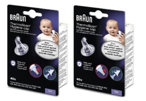 braun thermoscan lens filters - 40 ct, pack of 2