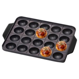 happy sales hstkp20, nonstick baking tray takoyaki pan, aebleskiver ebelskivers pan, stuffed pancake pan, 20 molds