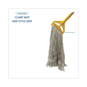 Boardwalk BWK4032C Value Standard Cotton Mop Head - White (12/Carton)