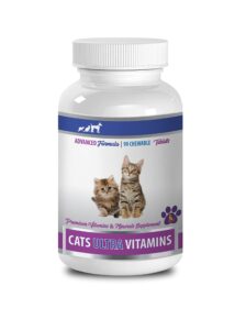 pet supplements cat liver support - cats ultra vitamins - premium vitamins and minerals - chewable - vitamin c for cats - 1 bottle (90 chews)