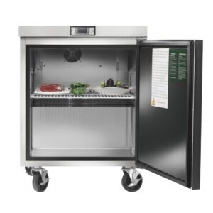 AtosaUSA MGF8405GR 27.50'' 1 Section Undercounter Freezer with 1 Right Hinged Solid Door and Side/Rear Breathing Compressor