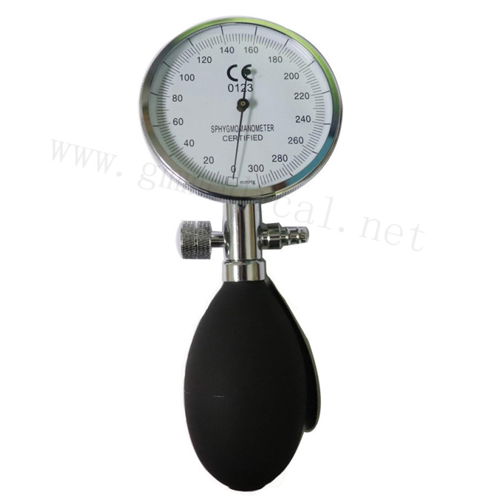 Manual Blood Pressure Cuff, Single Tube Cuff with Pressure Gauge and Inflation Bulb (Pediatric)