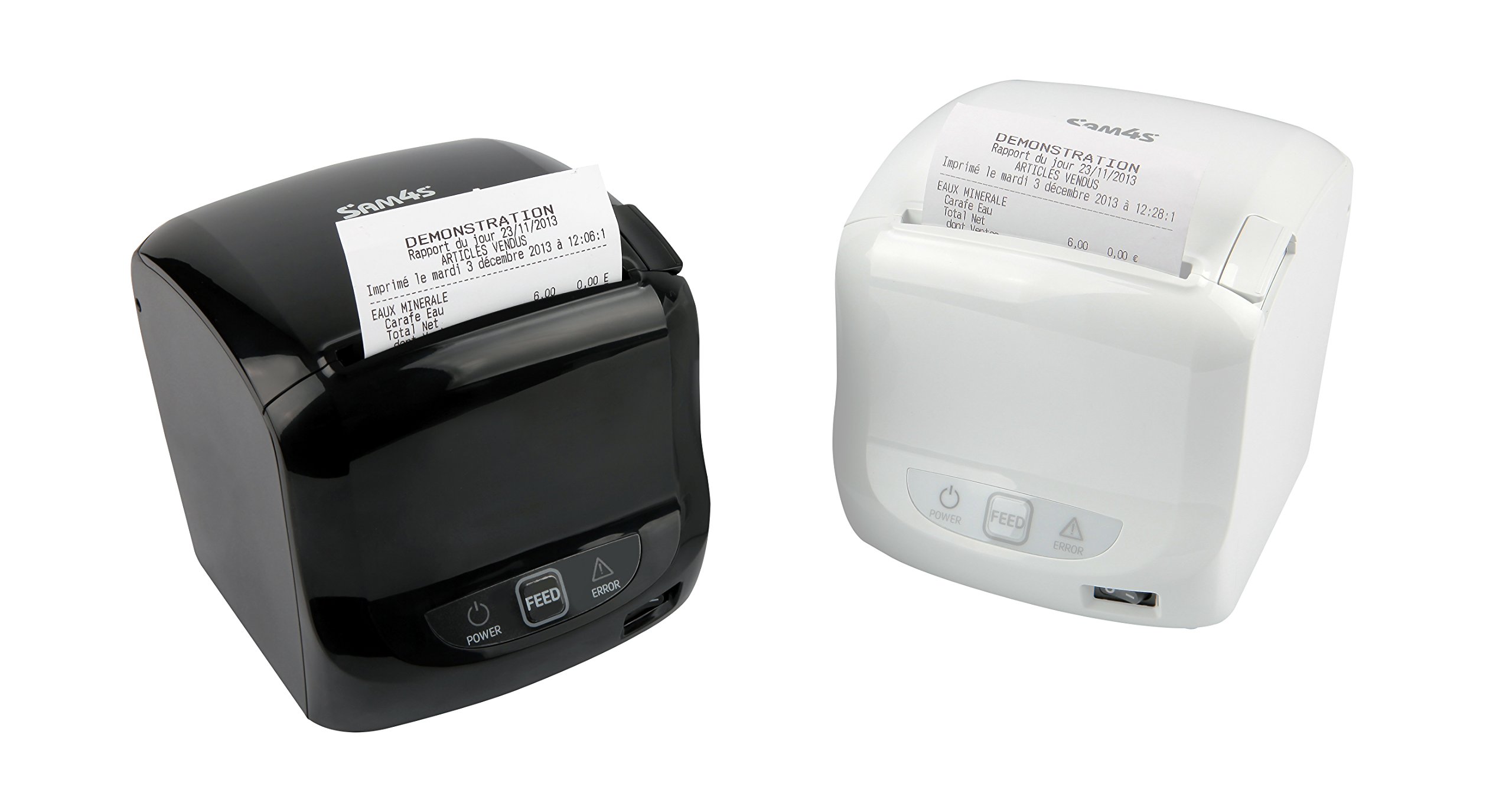 SAM4s GIANT100 Compact 3" Thermal POS Printer USB Serial Ethernet, Splash Cover Included, Black