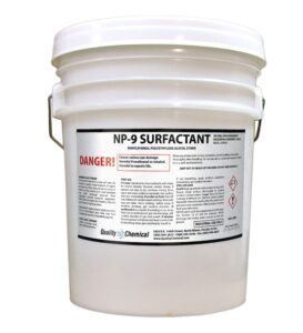 quality chemical polyoxyethylene nonylphenol (np-9) surfactant-5 gallon pail