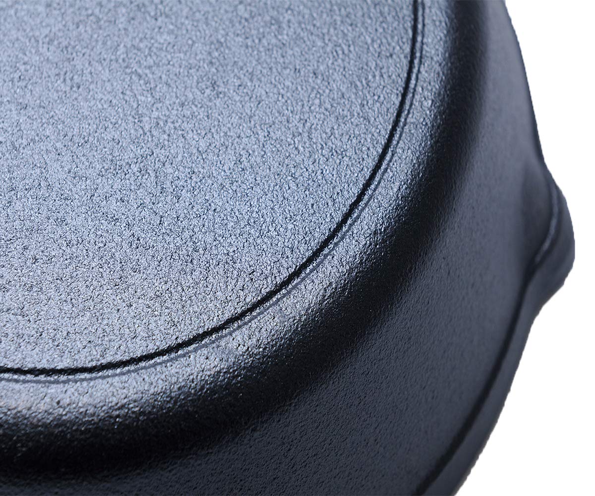 Keleday 10 Inch Cast iron Skillet, Pre-Seasoned Cast Iron Pan with Two Silicone Handles, Deep Cast Iron Frying Pan for Stovetop, Induction, Oven, Campfire