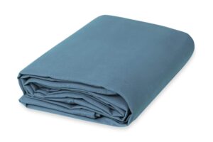 heavy purpose 10 ounce cotton canvas fabric by ccs chicago canvas & supply cotton canvas bolt for apparel bags furniture washable reusable duck cloth fabric, 5 yard bolt, light blue