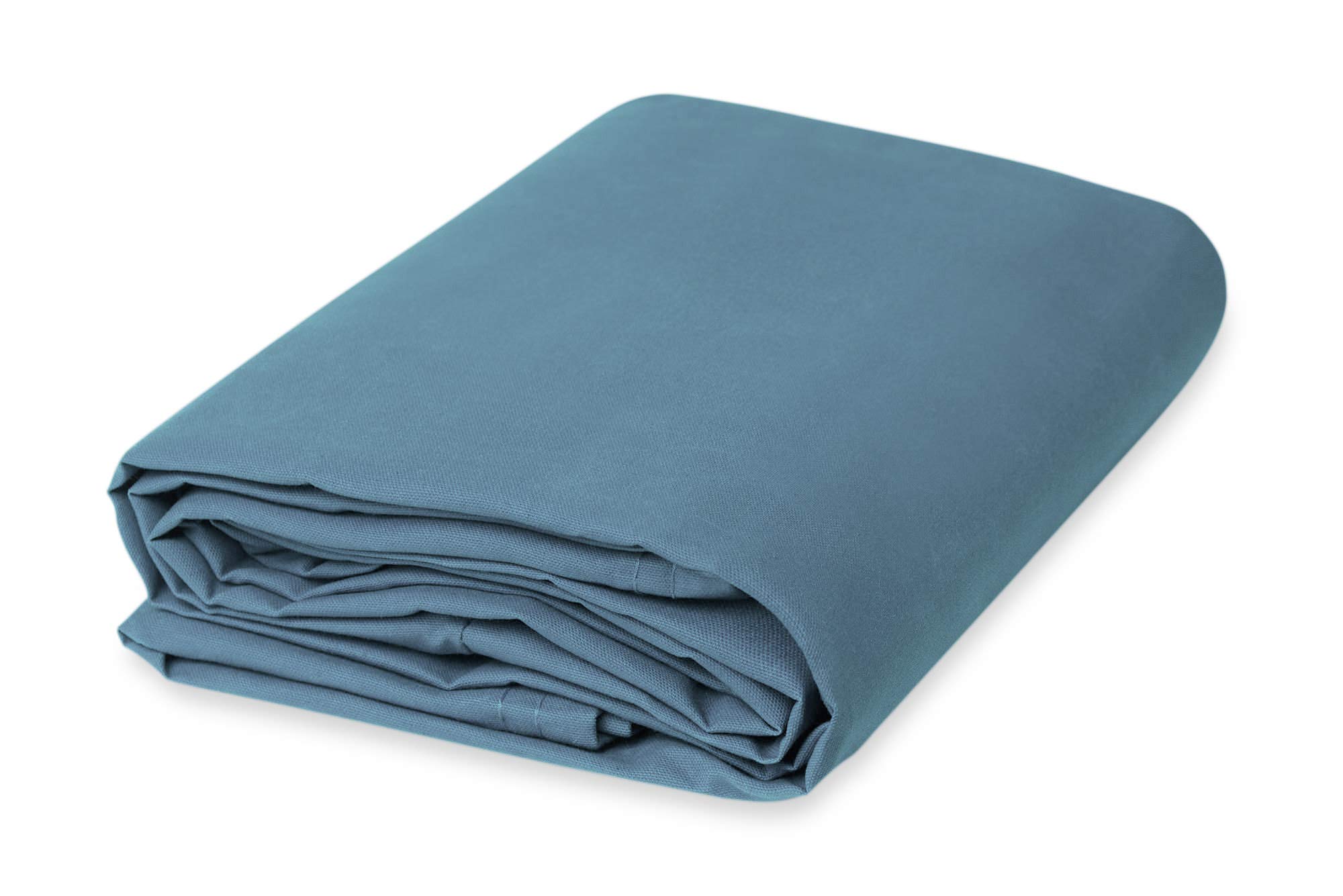 Heavy Purpose 10 Ounce Cotton Canvas Fabric by CCS CHICAGO CANVAS & SUPPLY Cotton Canvas Bolt for Apparel Bags Furniture Washable Reusable Duck Cloth Fabric, 5 Yard Bolt, Light Blue