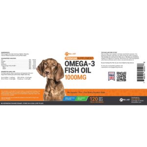 Max and Neo Omega 3 Fish Oil for Dogs 1000mg - We Donate One for One to Dog Rescues for Every Product Sold