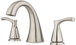 pfister f-049-mckk masey brushed nickel 2-handle widespread bathroom faucet