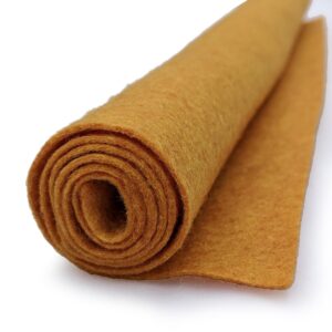 mustard seed - tan - wool felt oversized sheet - 35% wool blend - 1 12x18 inch sheet