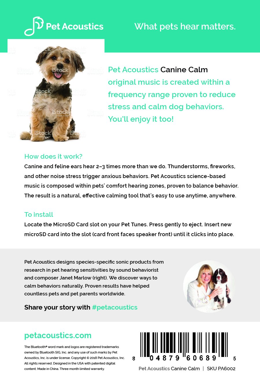 Pet Acoustics Canine Calm Music