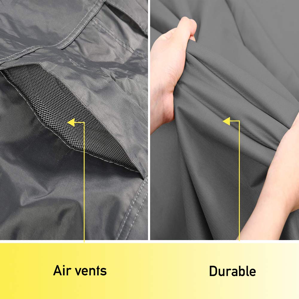 STARTWO Air Conditioner Cover Heavy Duty Waterproof Durable for Outdoor Elastic Bottom for Secure Fit Year Around Protection -Gray W34inD34inH31in