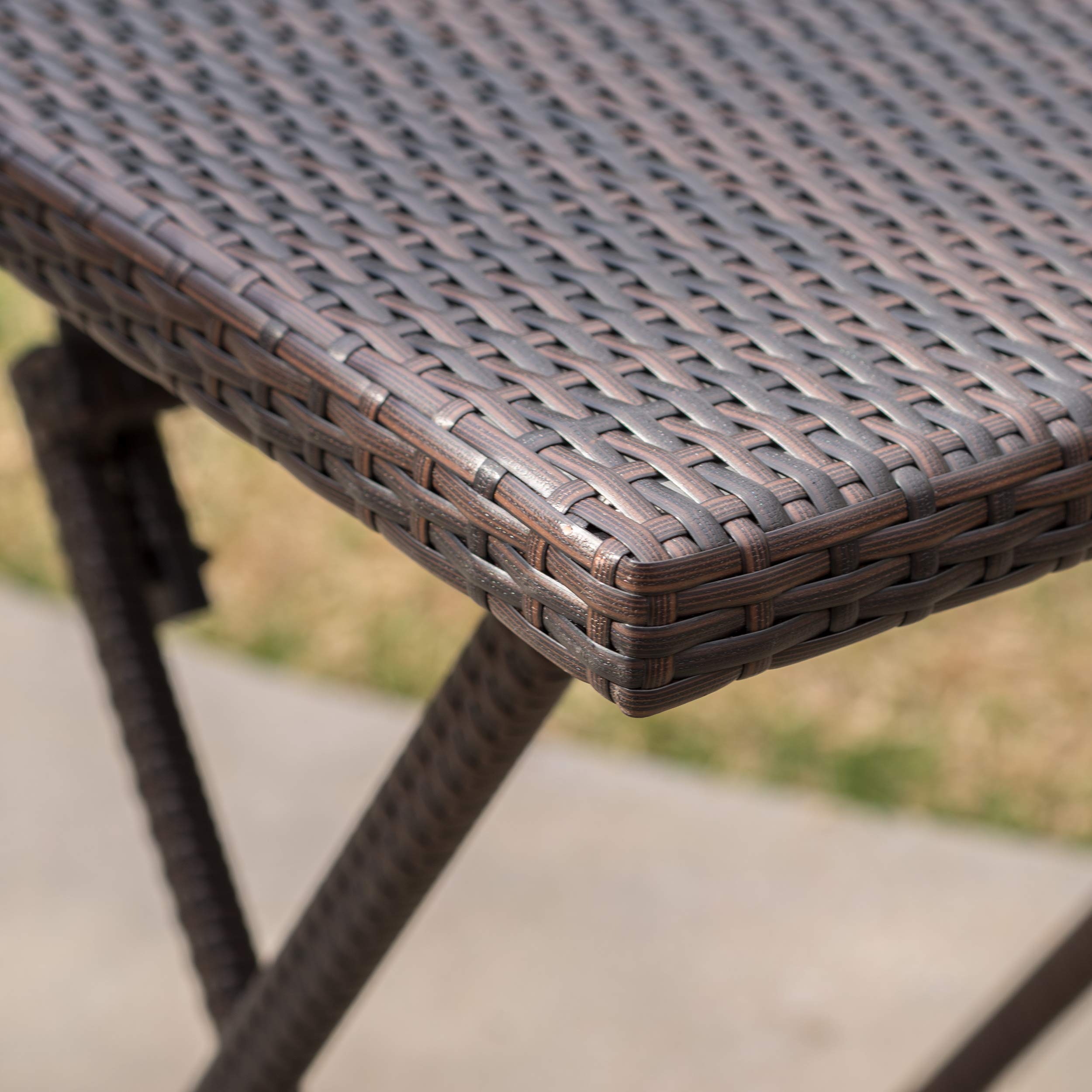 Christopher Knight Home Margarita Outdoor Wicker Bar Table, Multibrown