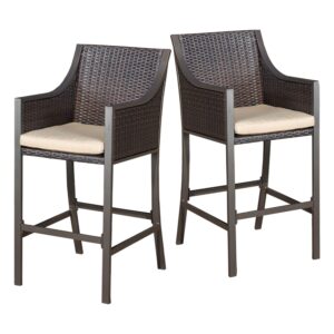 christopher knight home riga bar stools, 2-pcs set, multibrown