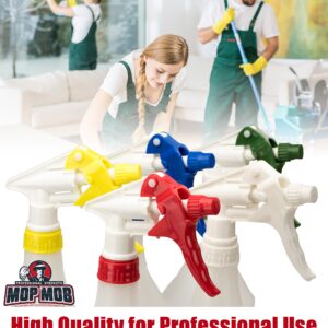 Leak-Free No-Clog Chemical Resistant Spray Head 5 Pk. Bottles NOT Included. Pro-Grade Trigger and Nozzle for Auto/Car Detailing, Window Cleaning and Janitorial Supply. Sprayer Fits 24oz Bottle