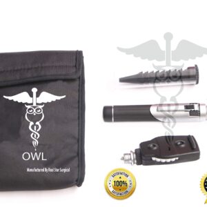 Otoscope & Ophthalmoscope 2 in 1 Diagnostic Set. for Both Adult and Pediatric 10 Disposable Tips. NOT for Professional use