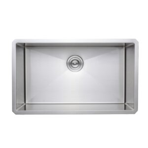 wells ncu3018-10 new chef's collection kitchen sink, 30 inch, stainless steel