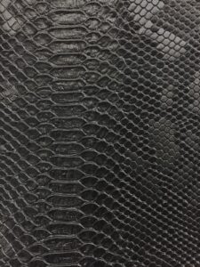 black faux viper sopythana snake skin vinyl fabric - sold by the yard - 52"