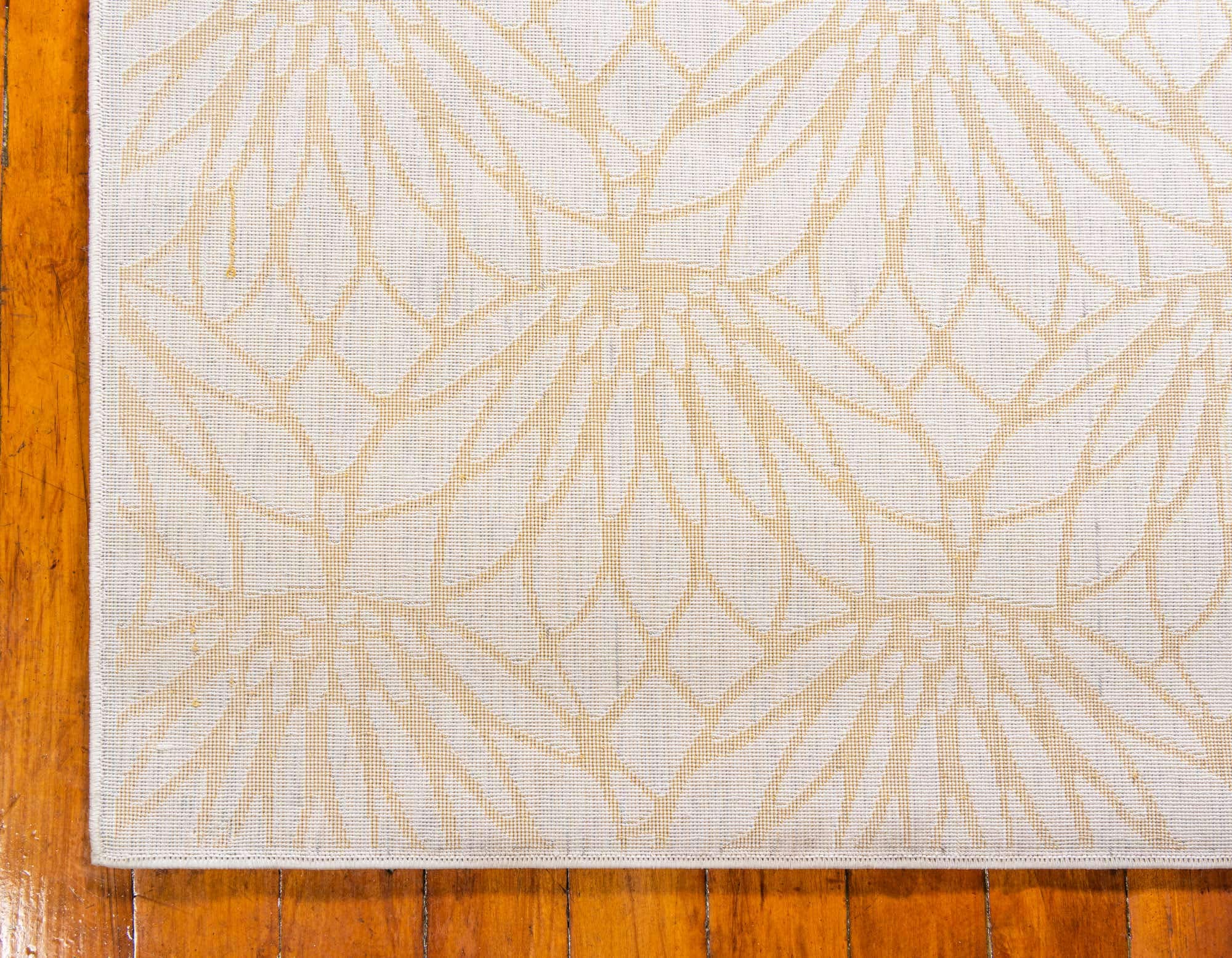 Unique Loom Marilyn Monroe Glam Collection Area Rug - Dahlia (2'x 3' 1' Rectangle, White Gold/ Gold)