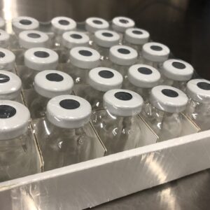 25pk 10ml Sterile Clear Injection Vial White Aluminum Seals Empty Vials for Dilution and Mixing No Water!!!.