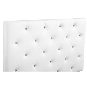 Glory Furniture Super Nova Faux Leather Upholstered Twin Headboard in White