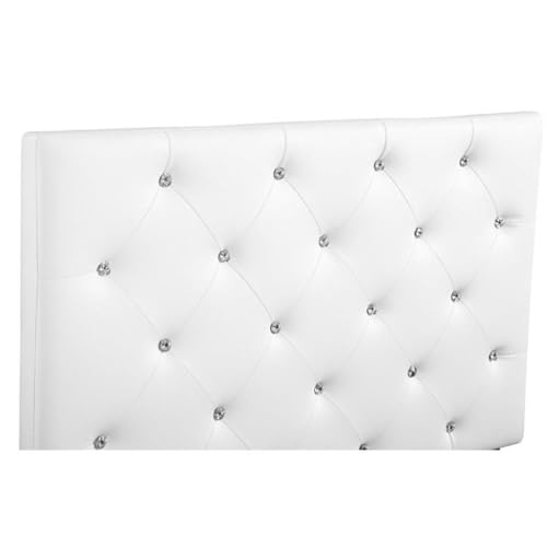 Glory Furniture Super Nova Faux Leather Upholstered Twin Headboard in White