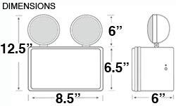 Carpenter Lighting LED Wet Location Emergency Light