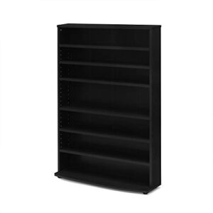 furinno jaya 6-tier multimedia storage tower, espresso