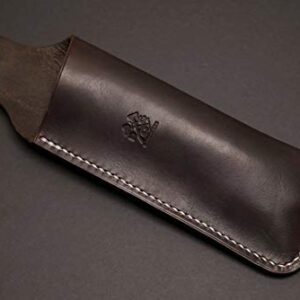 Review Outdoor Gear Custom Leather Sheath for Bacho Laplander (Dark Brown, Silky Gomboy 210, F180)