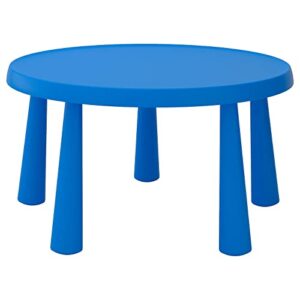 ikea mammut children's table indoor outdoor blue 903.651.80 size 33 1/2"