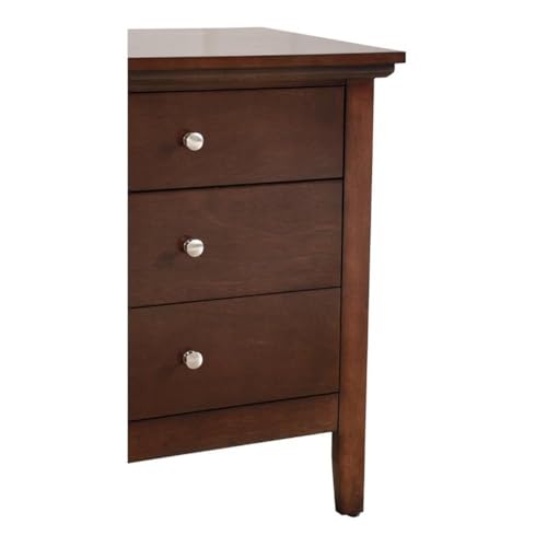 Glory Furniture Hammond 3 Drawer Nightstand in Cappuccino