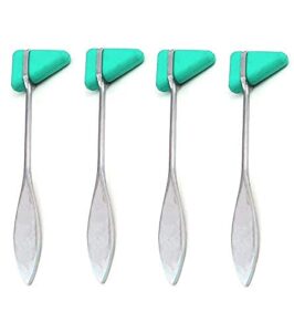 set of 4 green taylor percussion (reflex) hammers - medical surgical instruments