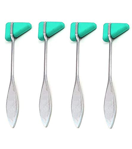 Set of 4 Green Taylor Percussion (Reflex) Hammers - Medical Surgical Instruments