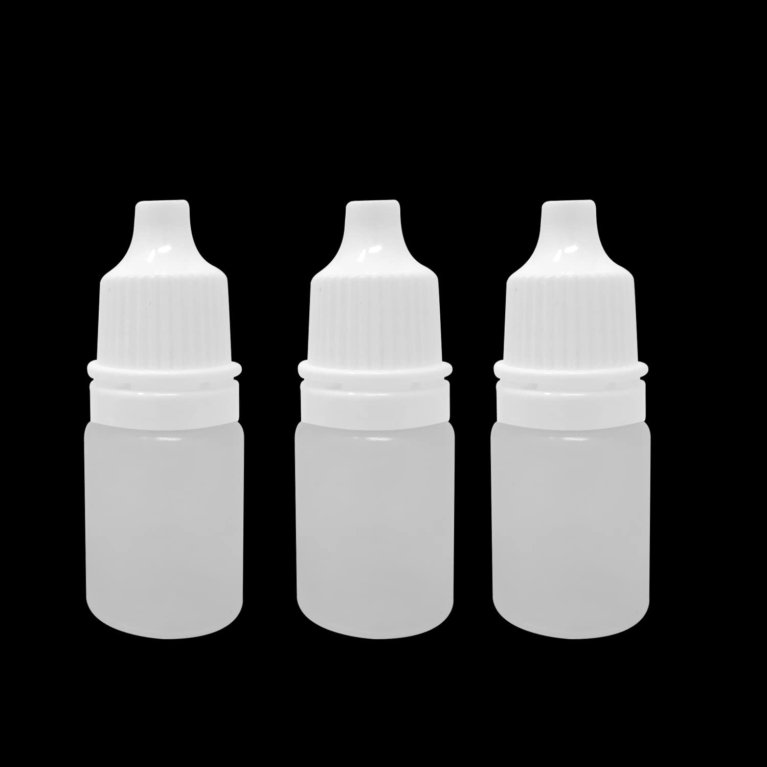 Honbay 30PCS 5ML Plastic Empty Squeezable Dropper Bottles Portable Eye Drop Bottle Containers Eye Liquid Dropper Bottle with Screw Cap and Plug (White)