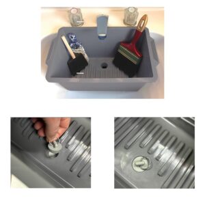 The Washbox Paint Tray for Brush Clean Up Large Insert for Sinks to Make Paint Cleanup Easy