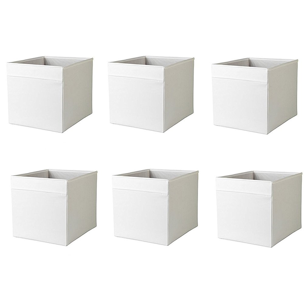 Ikea Drona Box (White, 6 Pack (L:15" x W:13" x H:13"))