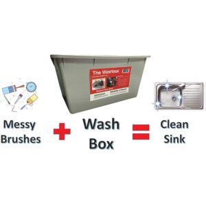 The Washbox Paint Tray for Brush Clean Up Large Insert for Sinks to Make Paint Cleanup Easy