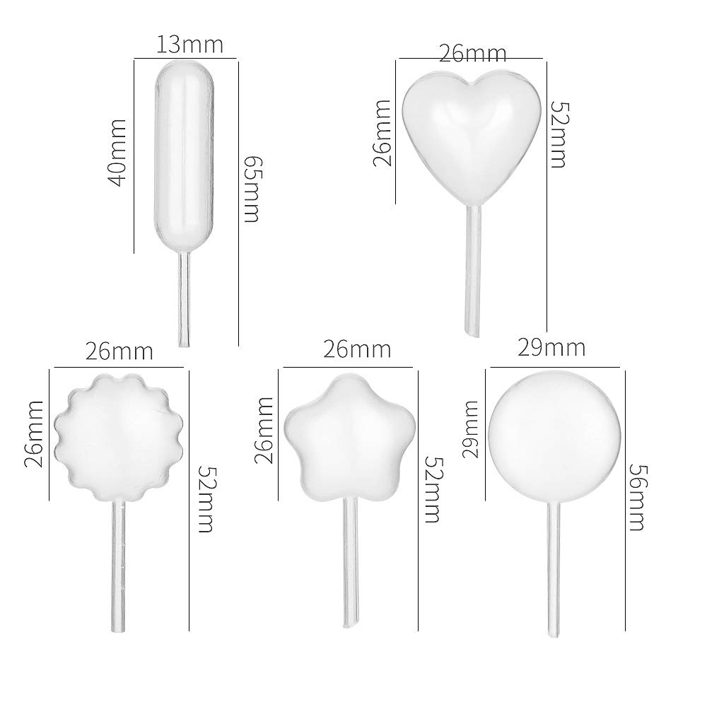 BEARHORN 200pcs 4ml Disposable Plastic Liquid Dropper Pasteur Pipettes Plastic Squeeze Transfer Pipettes, Suitable for Chocolate, Cupcakes, Strawberries