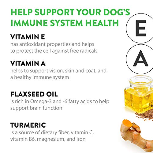 DOGSWELL Immunity & Defense, Flaxseed Oil, Turmeric, Vitamin E & A, Healthy Aging, Chicken Tenders 15 oz