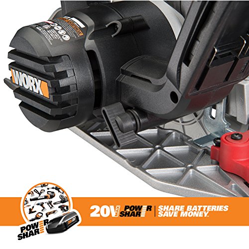 Worx WX530L 20V Power Share ExacTrack 6.5" Cordless Circular Saw