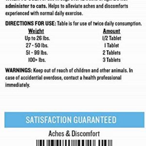 Mendota Pet Aches & Discomfort - 30 Dog Tablets (for Dogs 12 Weeks and Older)