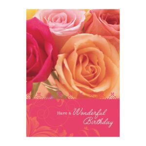 Paper Craft IG98639-RE Religious Birthday Card Assortment Box Set with Envelopes, 12 Cards, 4.75'' W x 6.5'' H, Cupcake, Waterfall, Puppy, and Floral Photography