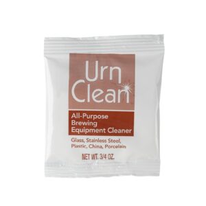 stera sheen – urn clean all-purpose brewing equipment cleaner – non-toxic coffee machine cleaner for coffee pots, urns, air pots, filters, mugs – 3/4 oz packet (150 count)